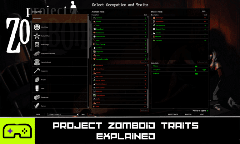 Project Zomboid Traits Explained - You Take the Bad with the Good ...